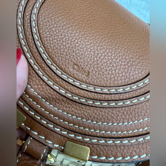 Bags | Chloe Marcie Raffia Rattan Shoulder Crossbody Bag Small Size ...